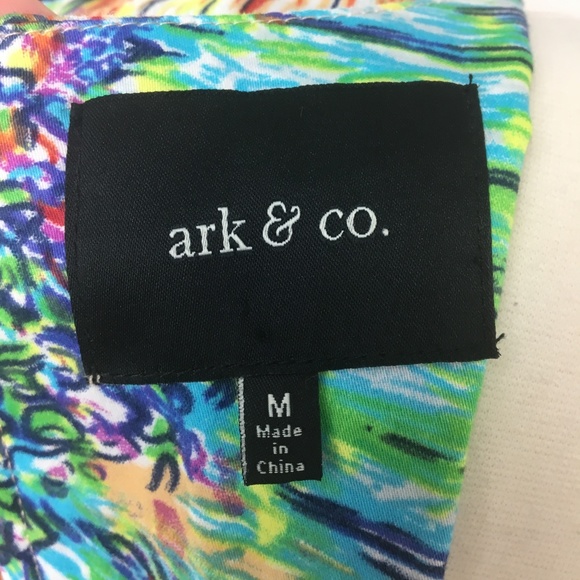 Ark & Co | Dresses | Ark Co Colorful Kimono Dress Gold Zippers Size M ...